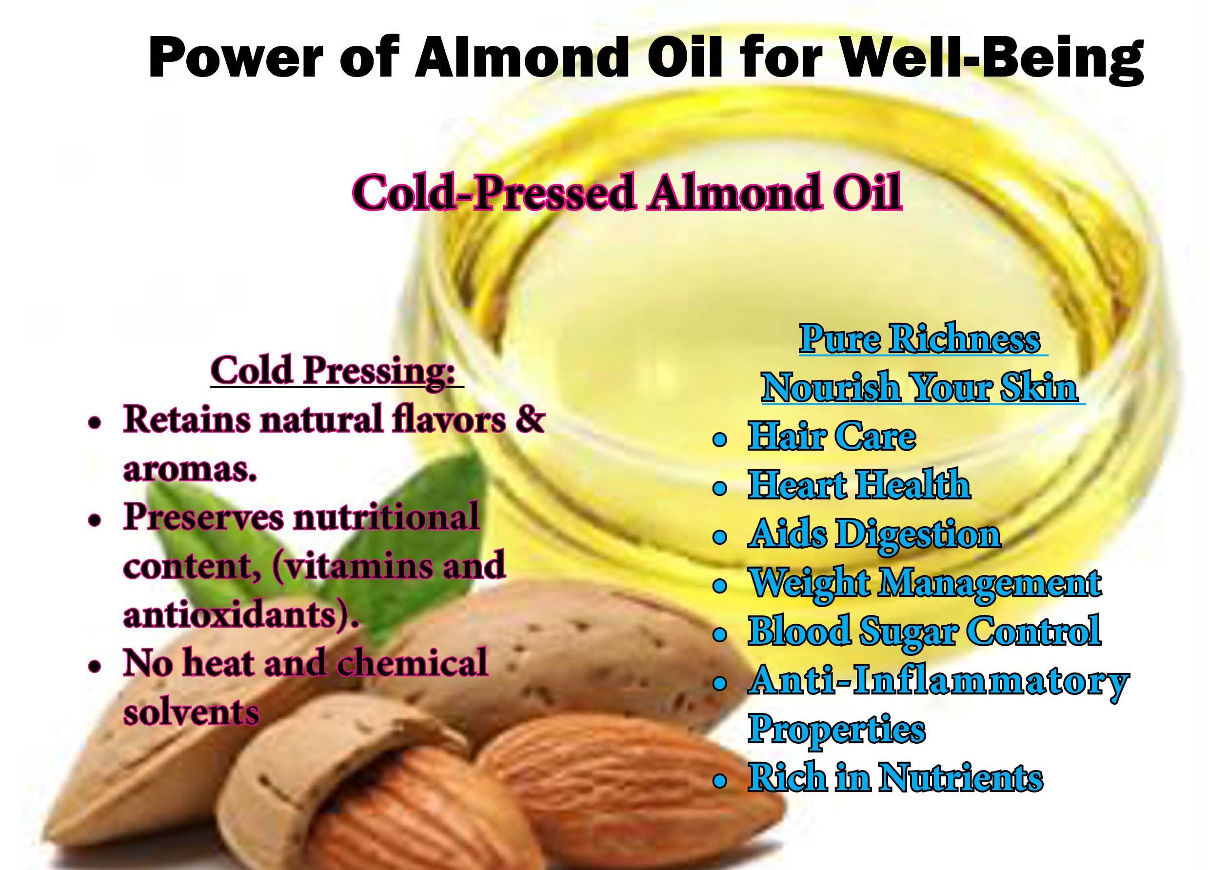 Pure Almond Oil For Eating